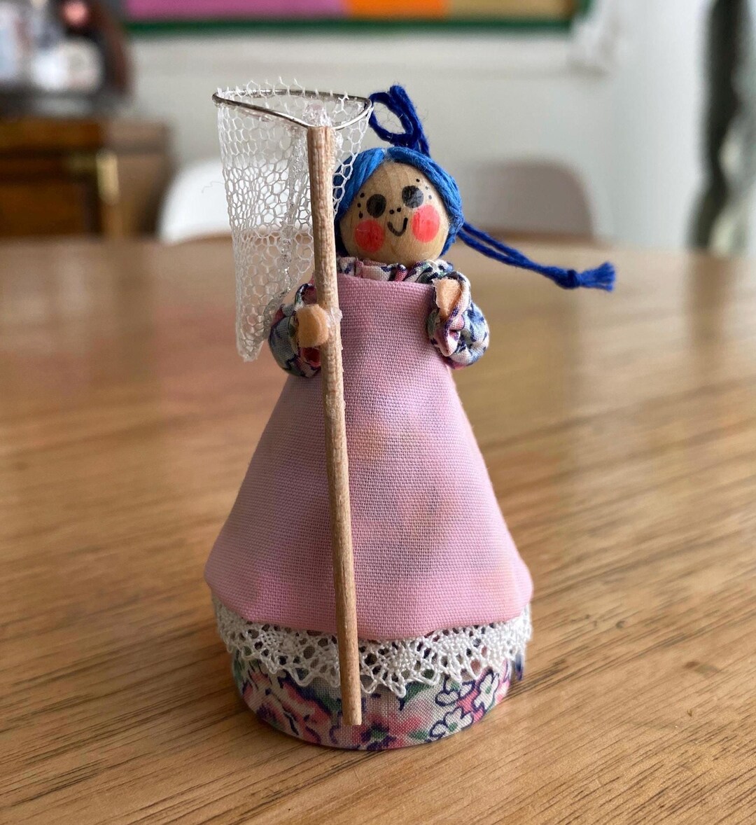 Ann Fuller Designs Girl With Net Christmas Ornament Handmade in England ...