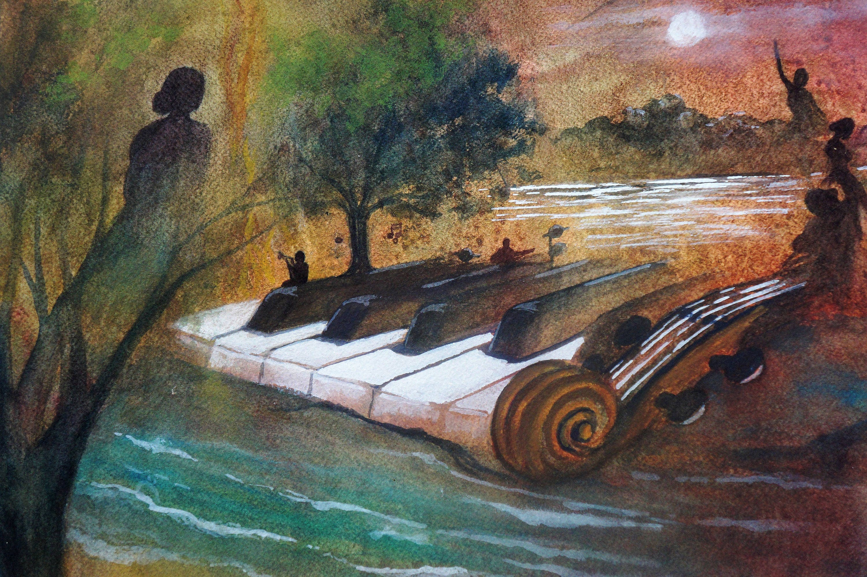 Heaven and Nature Sings Original Watercolor - Etsy