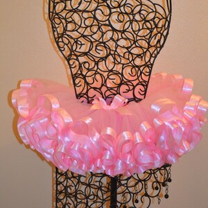 Baby Pink Ribbon Trimmed Tutu - Etsy
