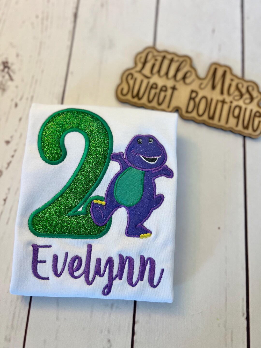 Barney Appliqué Birthday Shirt | Barney Birthday | Barney Tutu Set ...
