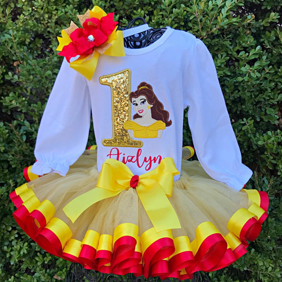Belle Ribbon Tutu Set - Beauty and the Beast Tutu Set - Etsy