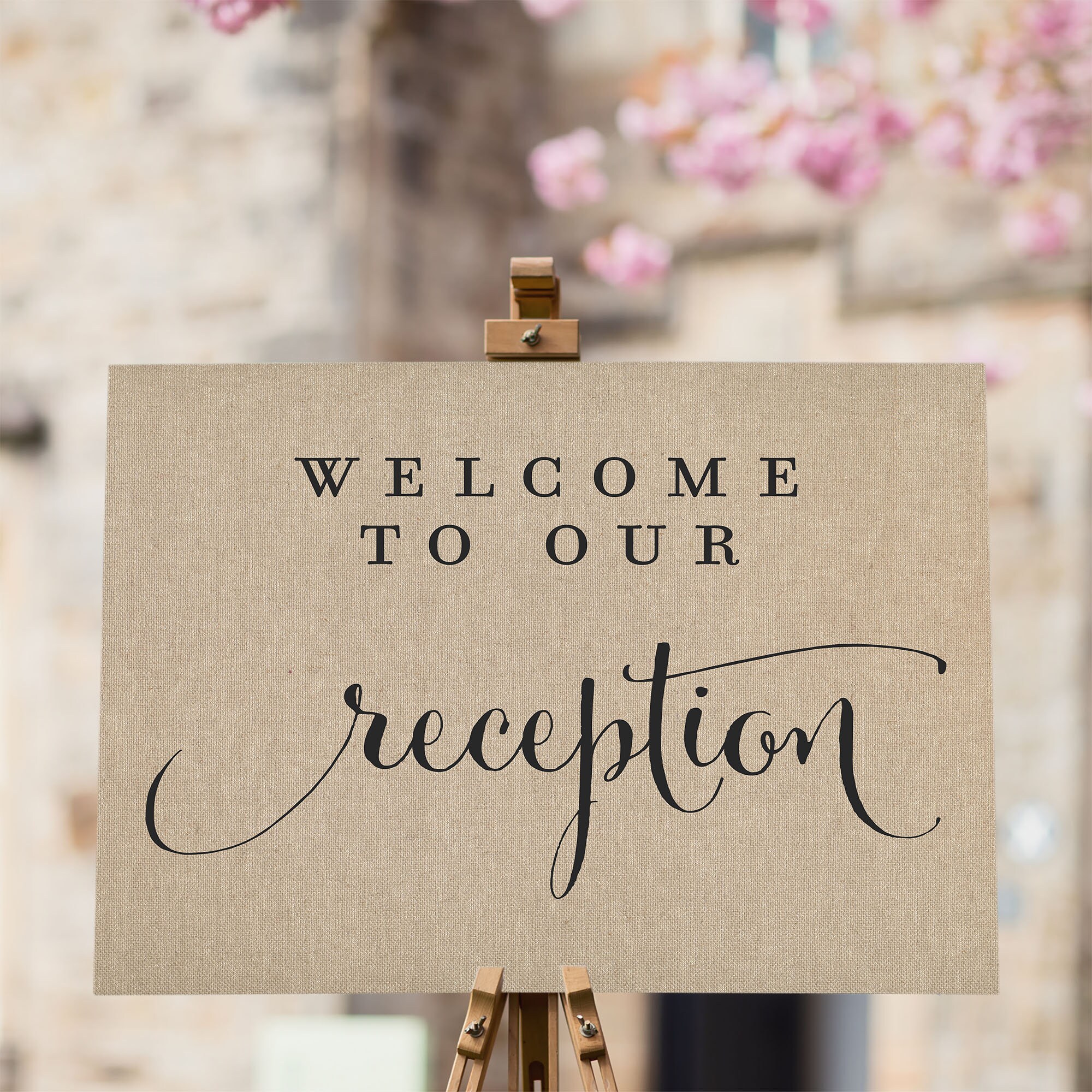Printable Rustic Reception Welcome Sign Welcome To Our | Etsy