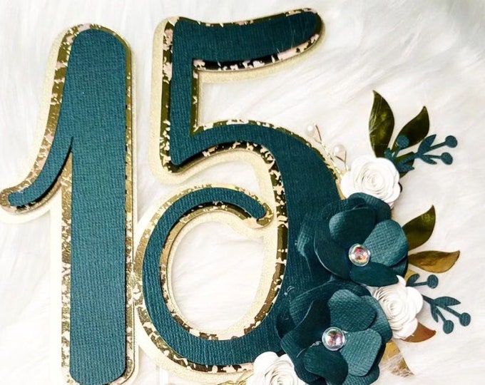Quinceanera Topper | 15 Cake Topper | #15 Topper - Etsy