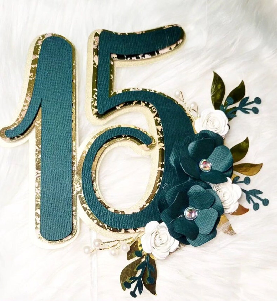 Quinceanera Topper | 15 Cake Topper | #15 Topper - Etsy