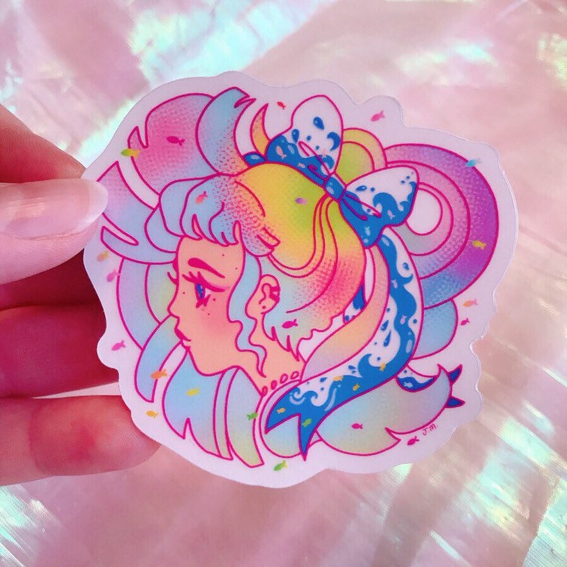 Miss Neon Tetra Clear Aesthetic Magical Waterproof Vinyl - Etsy