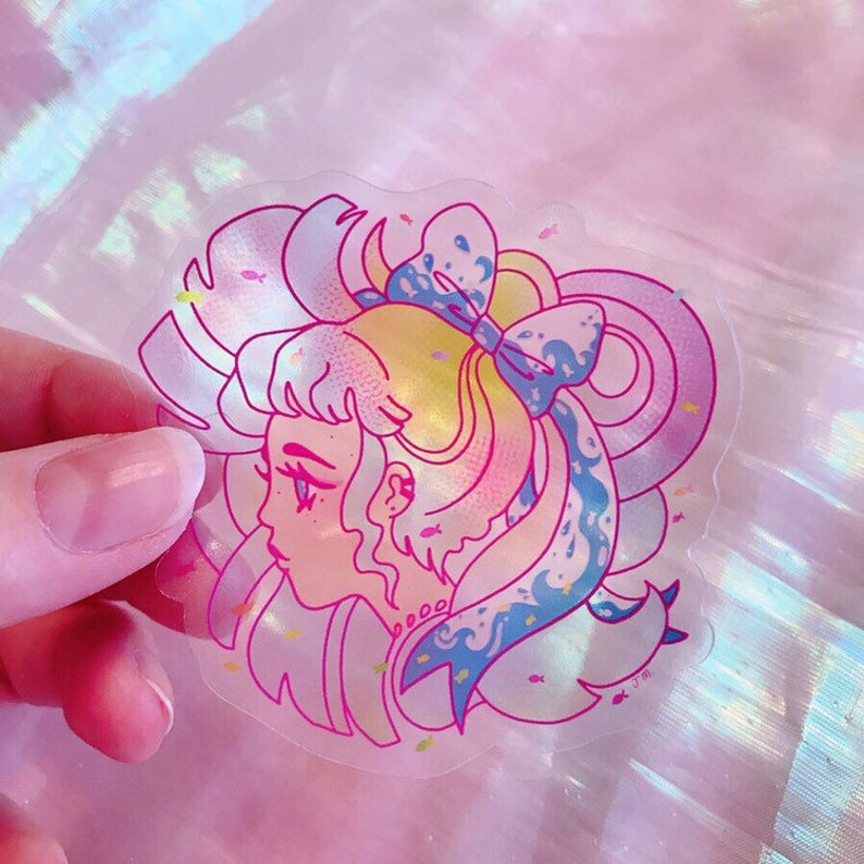 Miss Neon Tetra Clear Aesthetic Magical Waterproof Vinyl - Etsy