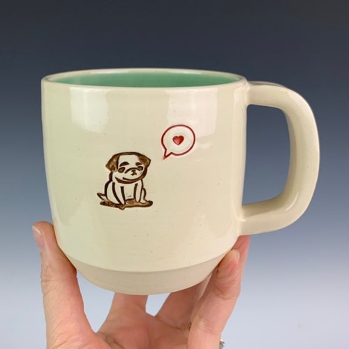 Black Pug Mug Pug Mug Pug Lovers Gift Dog Mug Christmas - Etsy