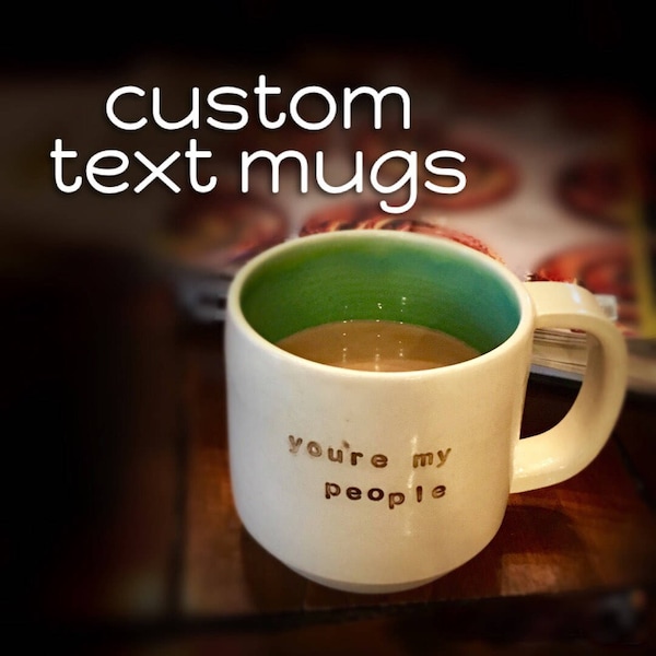 Wide Base Mug - Etsy
