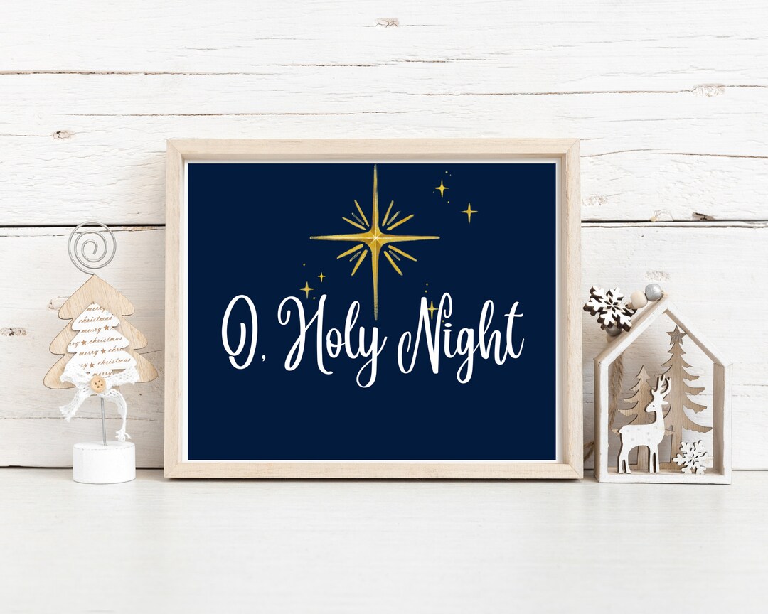 O, Holy Night Digital Wall Art - Etsy