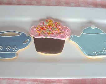 Tea party cookies | Etsy