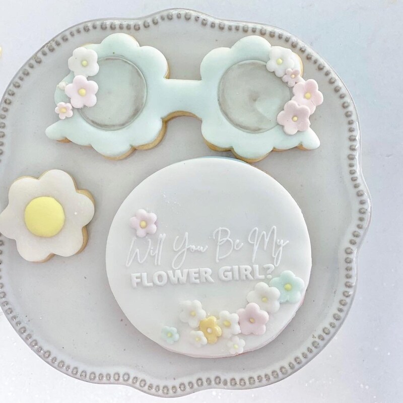 Flower Girl Cookie - Etsy