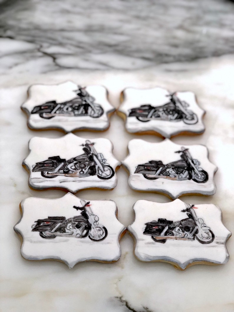 Motorcycle Rider Sugar Cookies Ser of 6 or 12 Cookies | Etsy