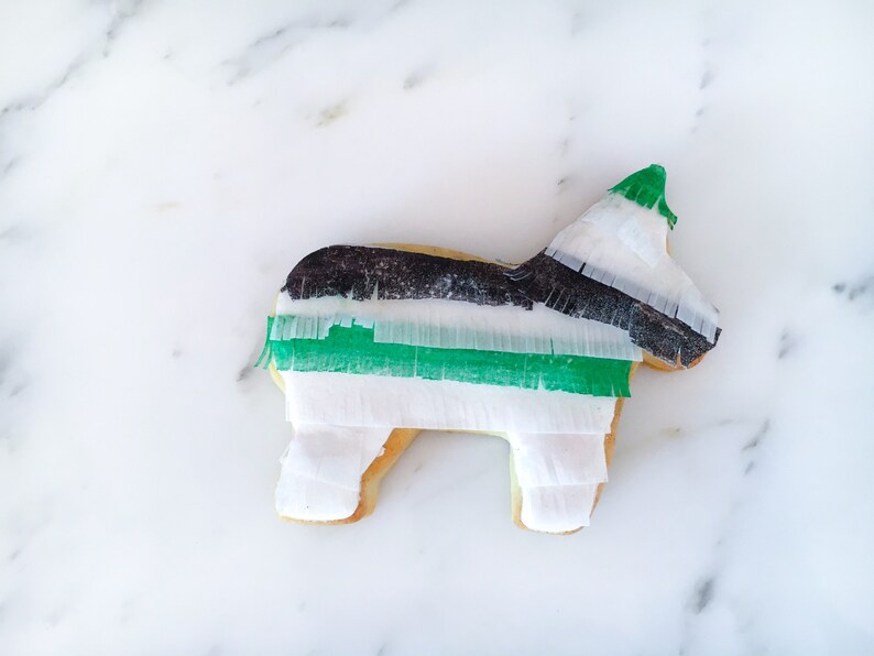 Donkey Piñata & Cactus Cookies Cinco De Mayo Fiesta Party | Etsy