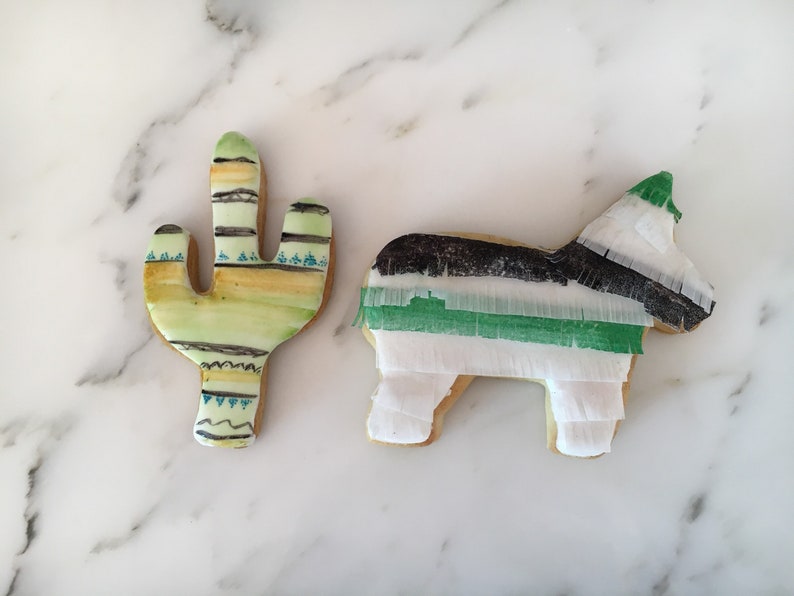Donkey Piñata & Cactus Cookies Cinco De Mayo Fiesta Party | Etsy