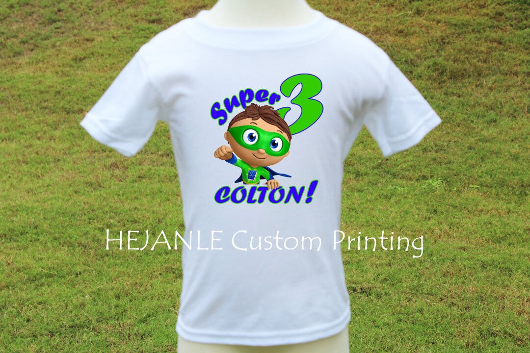 Super Why With Big Number Birthday Personalized Printed - Etsy