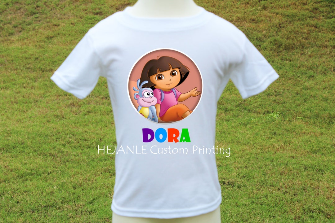 Dora's Fashion Printed Tshirt - Dora and Boots Personalized Shirt ...