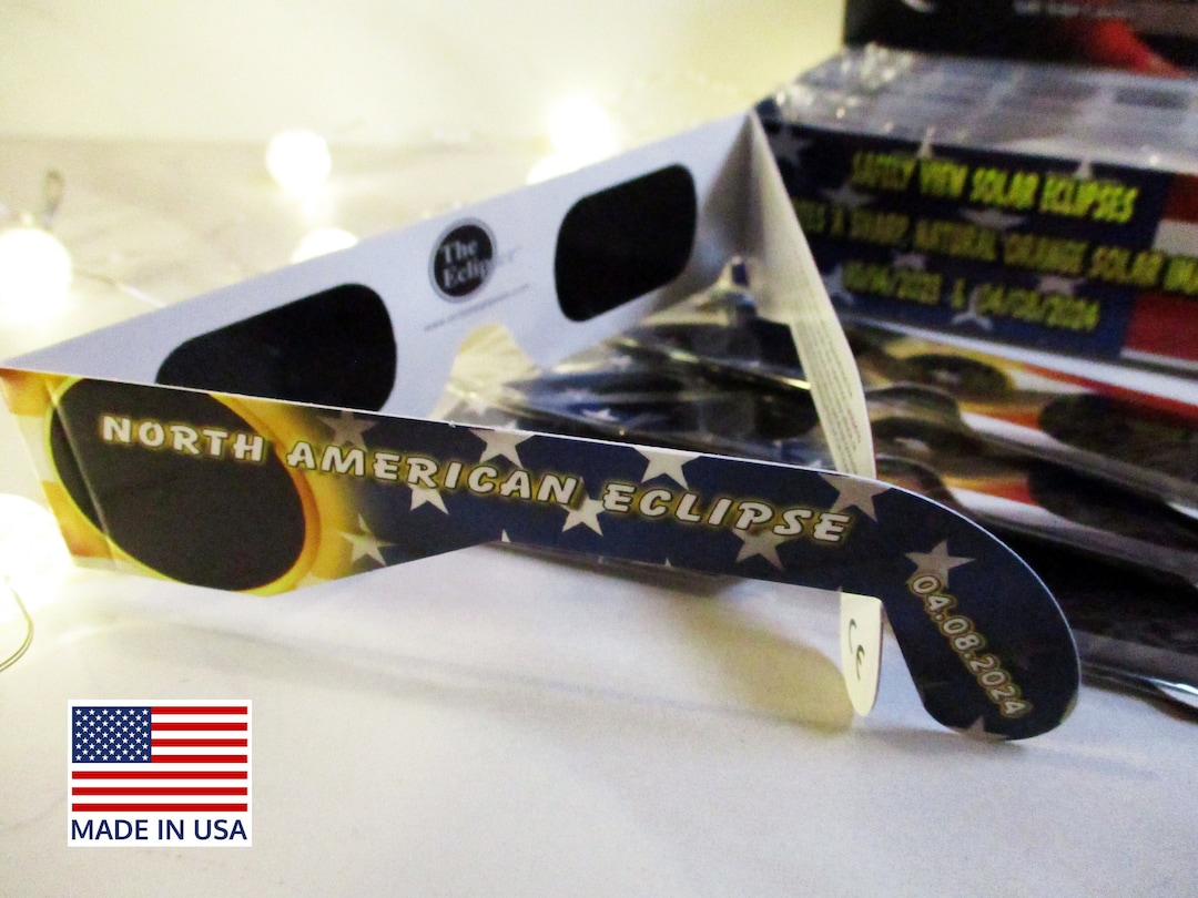 Total Solar Eclipse Paper Glasses ISO 12312-2 Certified NASA Approved ...