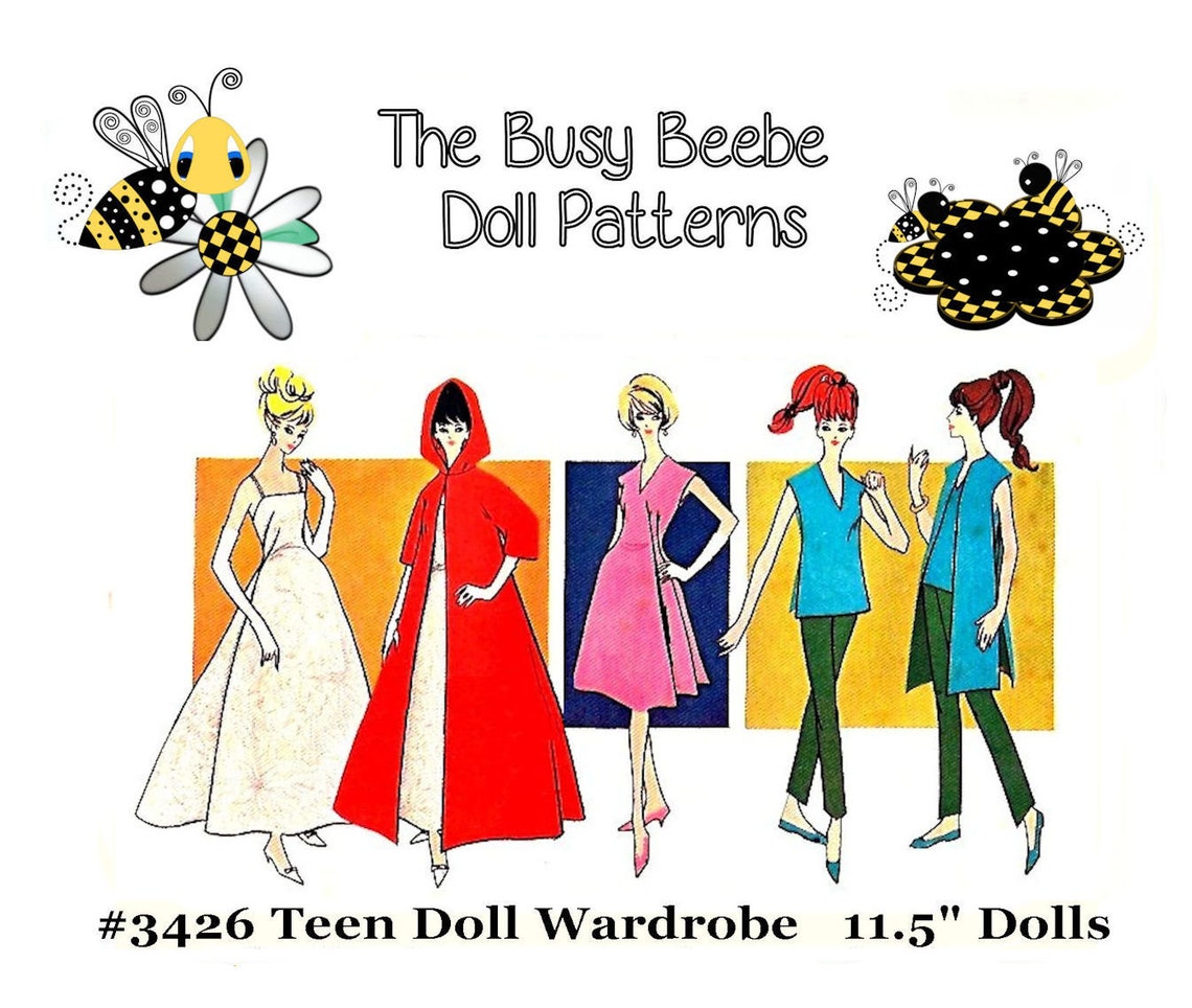 Advance Pattern Outfit 3426 for Vintage Barbie Doll Clothes Wardrobe - Etsy