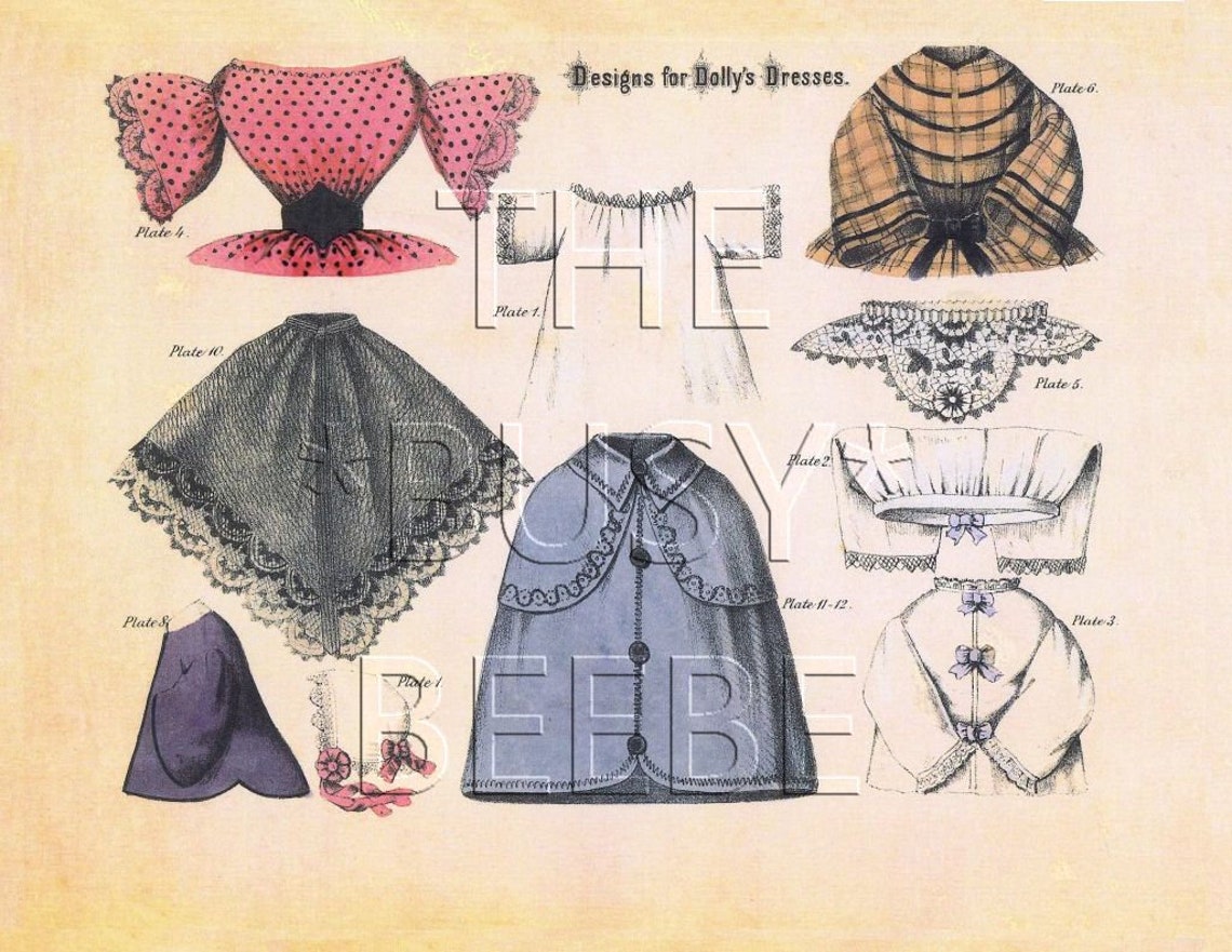 Dolly's Dressmaker Antique Doll Pattern Wardrobe 18" Doll Wardrobe - Etsy