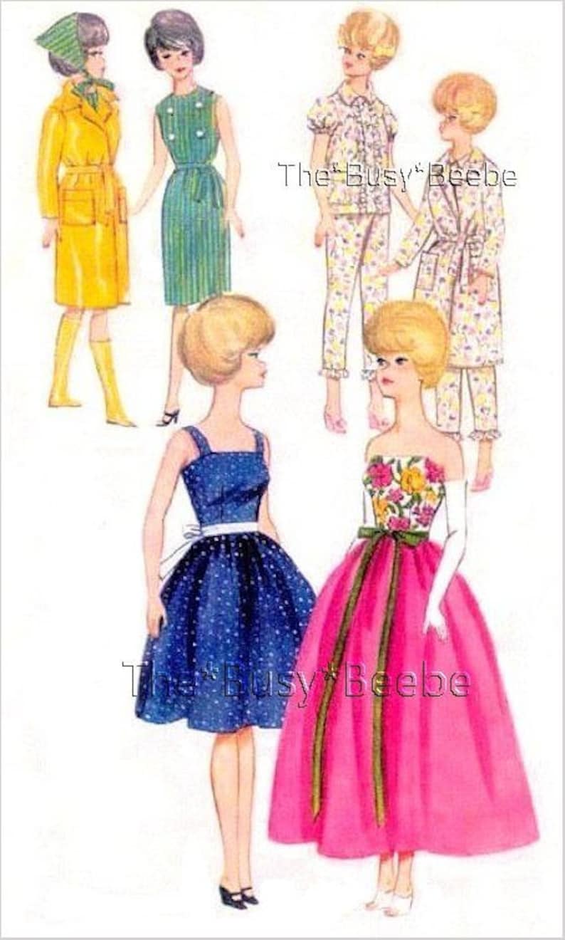 Vintage Pattern Outfit 3385 for Vintage Barbie Doll Wardrobe | Etsy