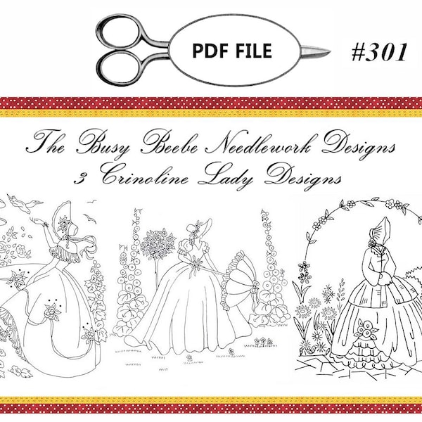 Crinoline Transfer - Etsy