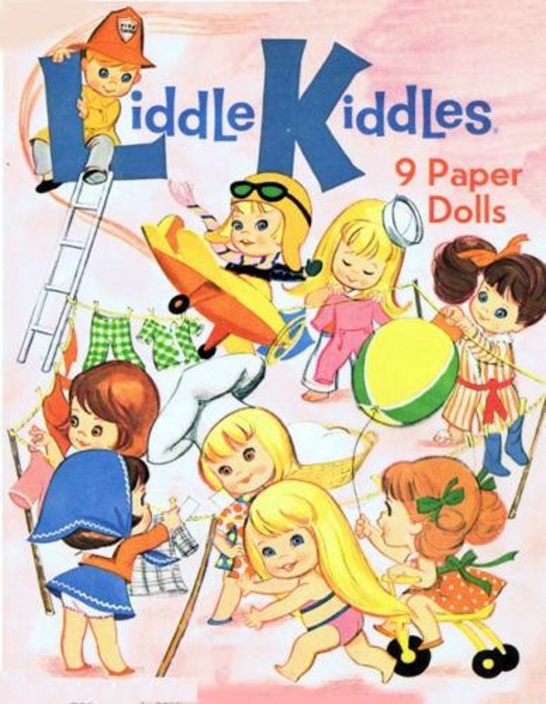 9 Vintage Liddle Kiddles Skididdles Paper Doll Books on CD - Etsy