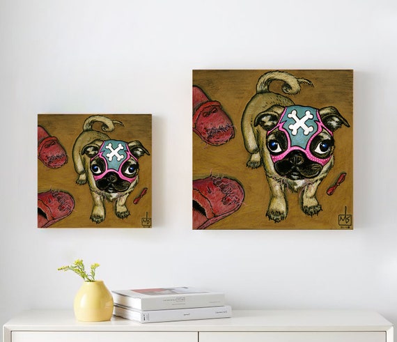 Luchador Pug | Etsy