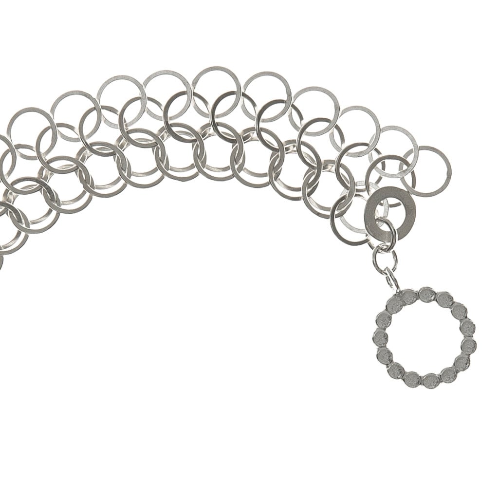 Silver Chainmaille Necklace, Simple Silver Chain, Silver Chain Mail ...