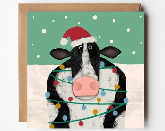 Cow Greeting Card | Etsy