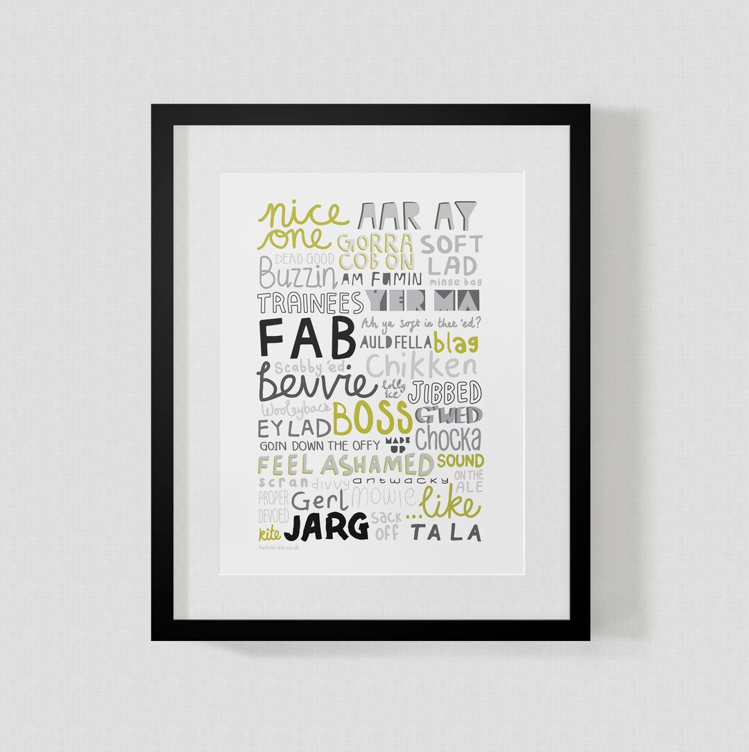 Scouse Liverpool Print White A4 Funny Scouse Sayings - Etsy Ireland