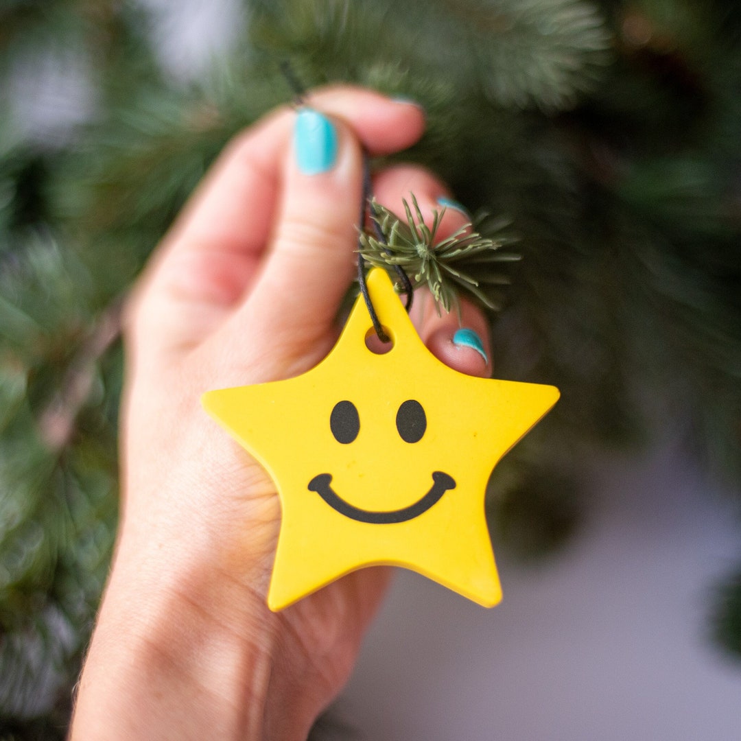 Smiley Decoration | Emoji | Smiley Face | Happy Ornament - Etsy