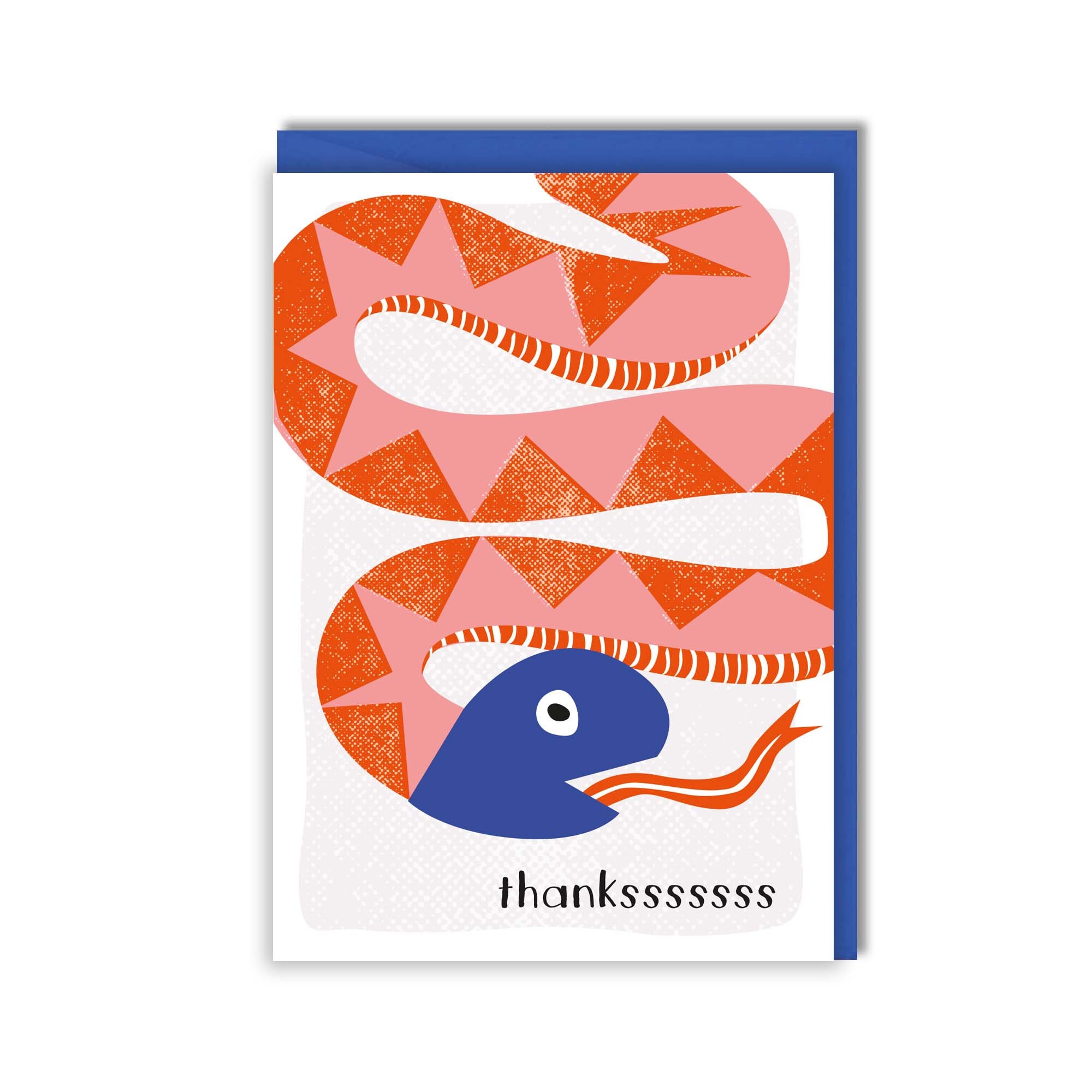 Funny Snake Thank You Card: Illustrated 'thankssss!' - Etsy