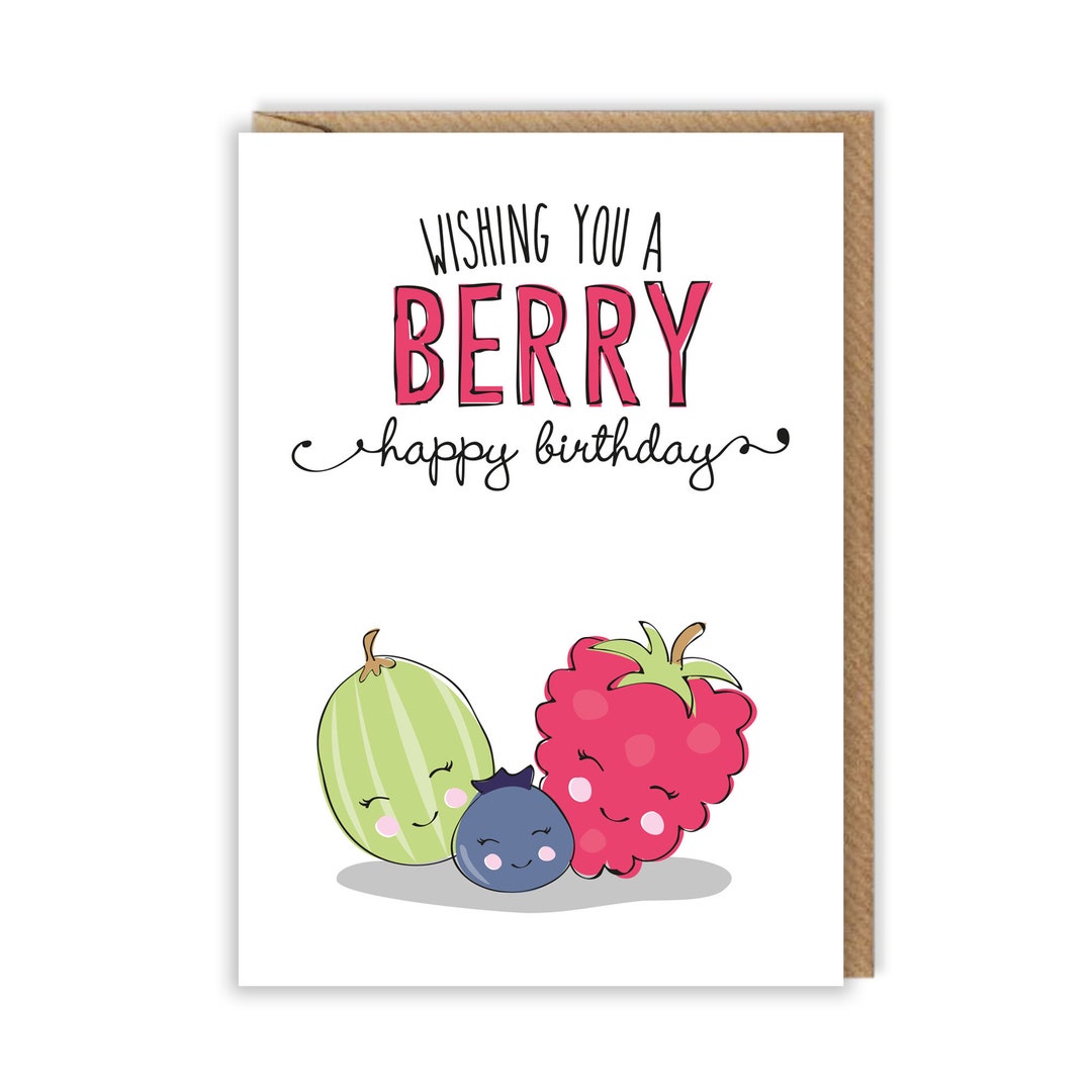 Funny Birthday Card / Pun Birthday Card / Happy Birthday / for Her ...
