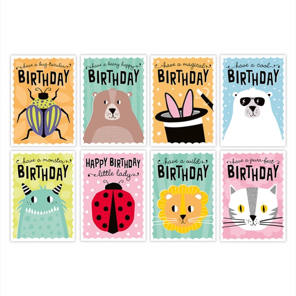 Kids Birthday Card - Etsy