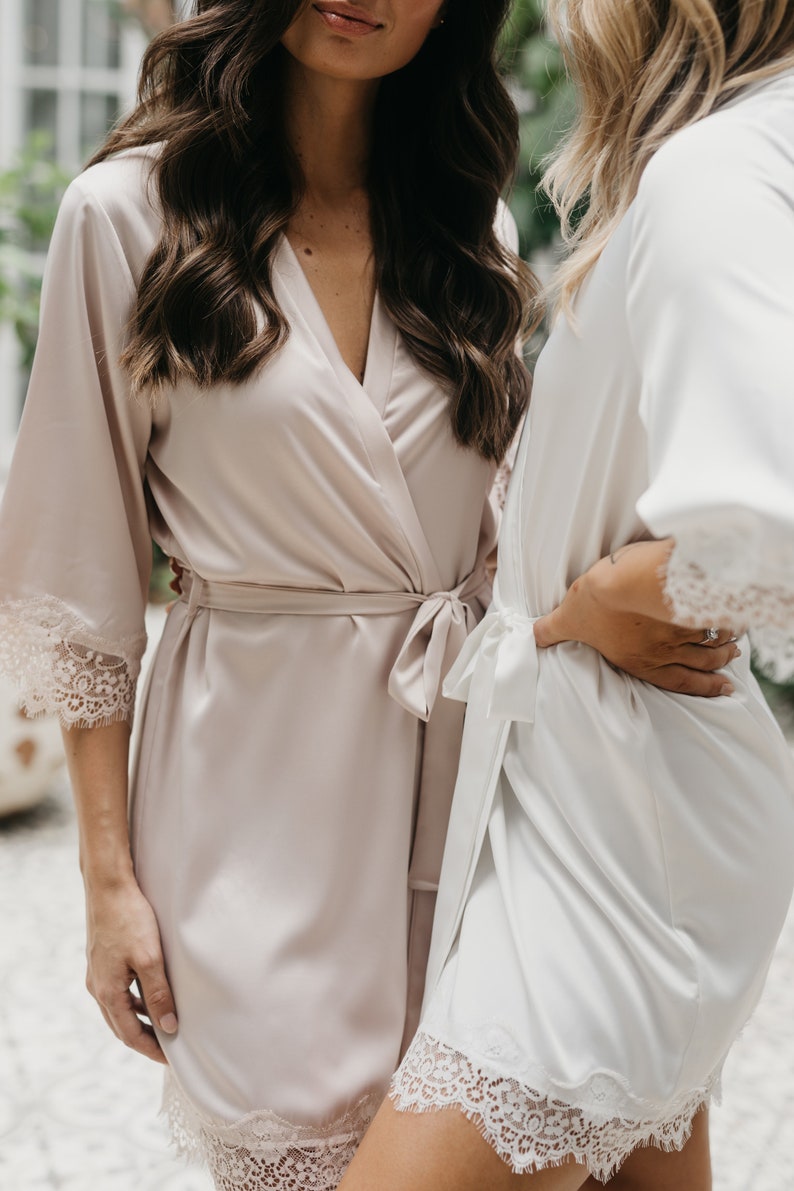 Lace Bridal Robe Bridesmaid Robes Robe Bridal Robe Etsy