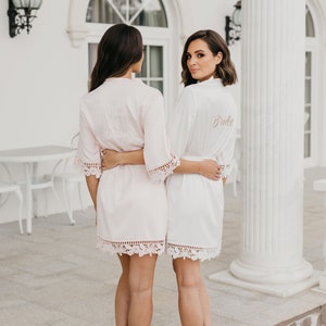 Lace Bridesmaid Robes Bridal Party Robes Bridesmaid Gifts - Etsy