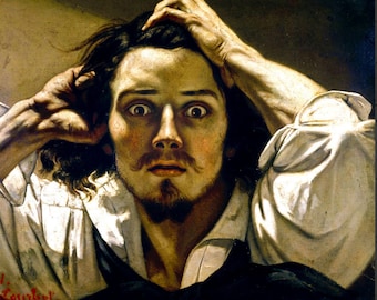Gustave Courbet : the Desperate Man (1843-1845) - Giclee Fine Art Print ...