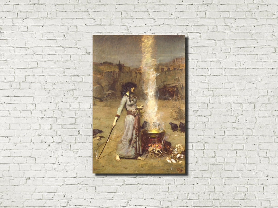 John William Waterhouse Fine Art Print : the Magic Circle, Witch - Etsy