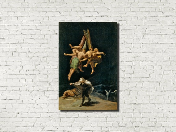 Francisco Goya Fine Art Print the Witches Flight | Etsy