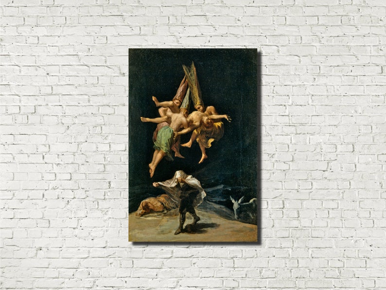 Francisco Goya Fine Art Print, the Witches Flight - Etsy