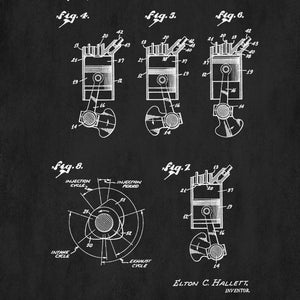 Engine Patent Print Diesel Poster - Etsy