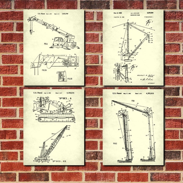 Construction Machinery Poster - Etsy