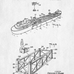 Shipping Container Patent Print - Etsy