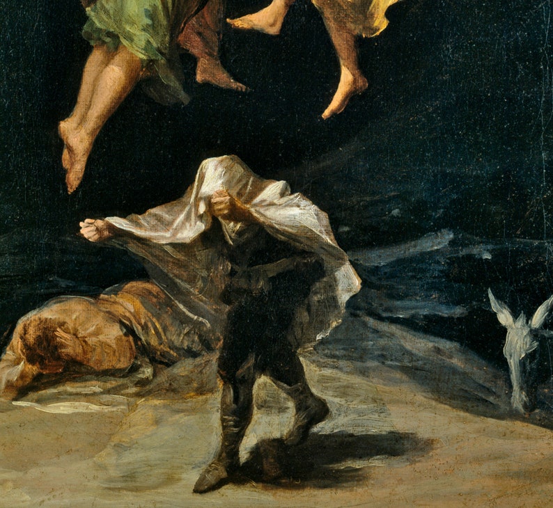 Francisco Goya Fine Art Print, Der Hexenflug - Etsy.de