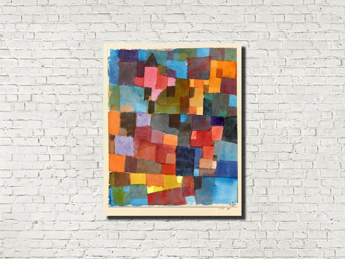 Paul Klee Abstract Fine Art Print Architectures | Etsy