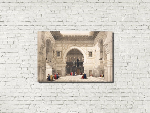 Interior of the Mosque of the Sultan the Ghoree David Roberts | Etsy