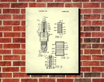Spark Plug Poster | Etsy