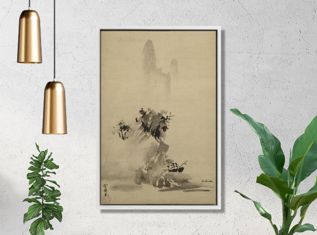 Sesshū Tōyō Framed Canvas Panel | Haboku-sansui | Limited Edition ...