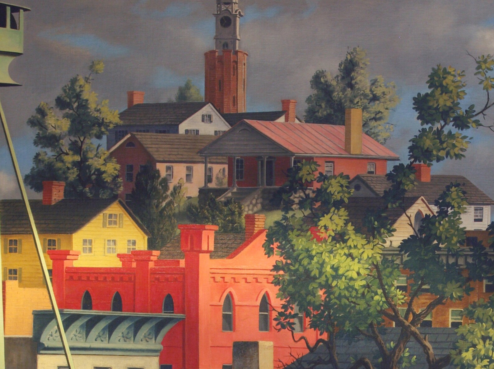 Peter Blume Fine Art Print, the Two Rivers at Federal Building, Post ...