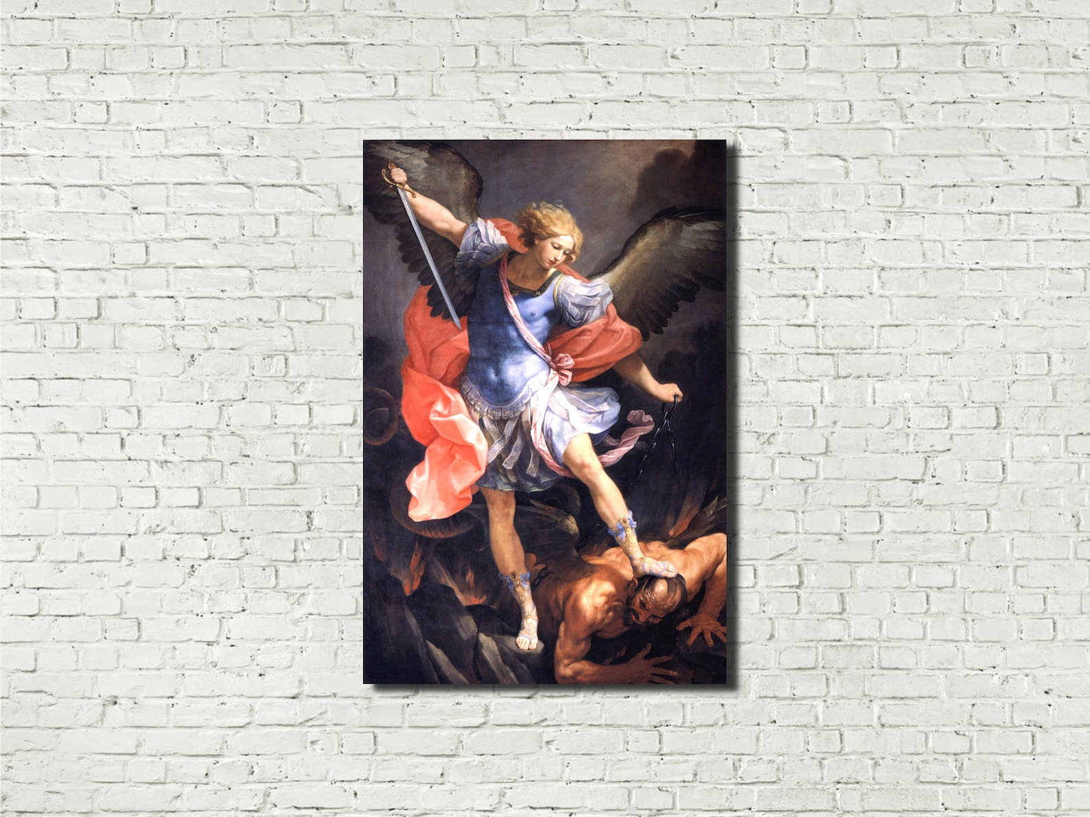 Guido Reni Fine Art Print : Archangel Michael Defeats Satan - Etsy